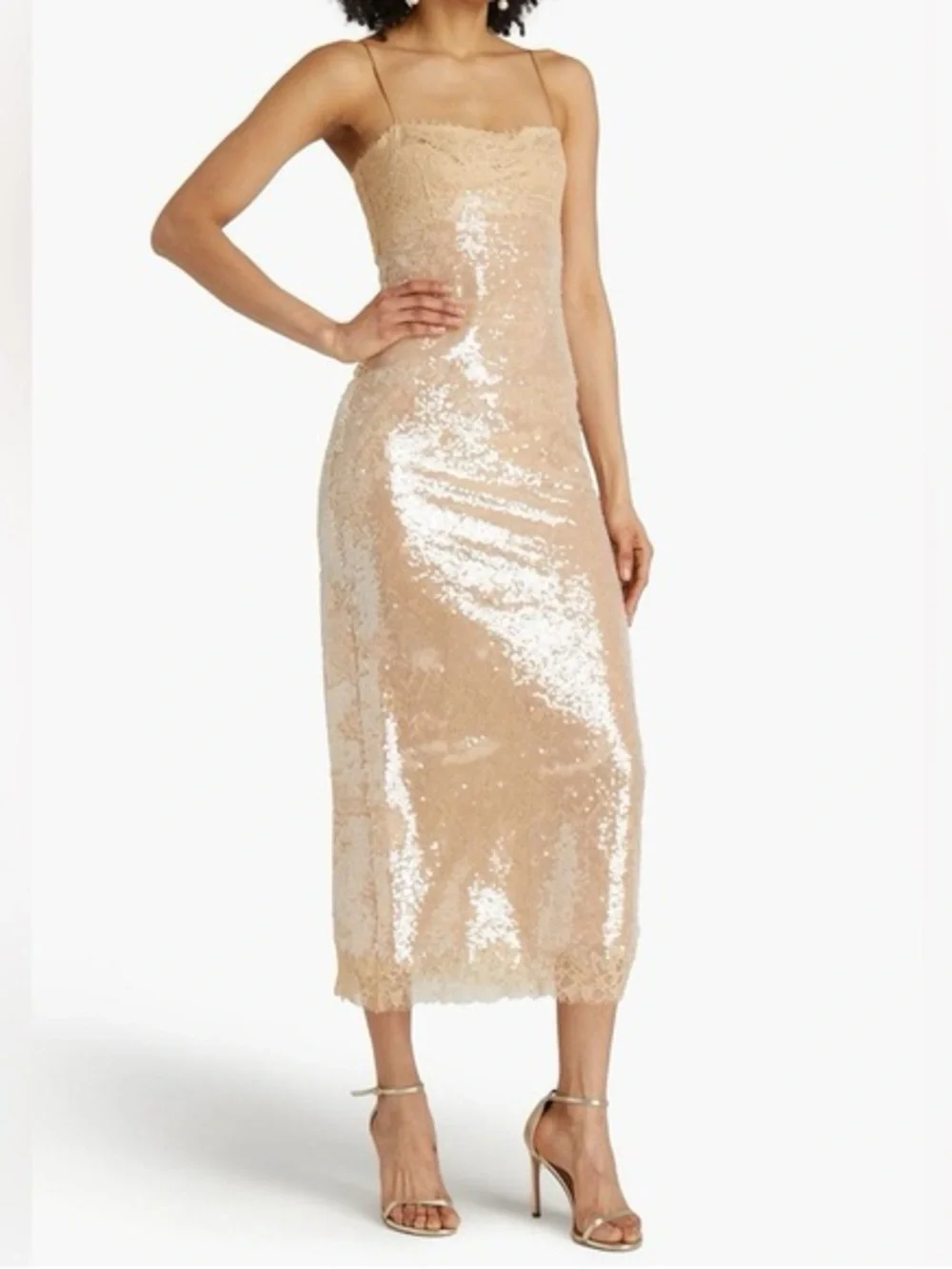 Jonathan Simkhai | Dresses | Jonathan Simkhai Champagne Sequin ...